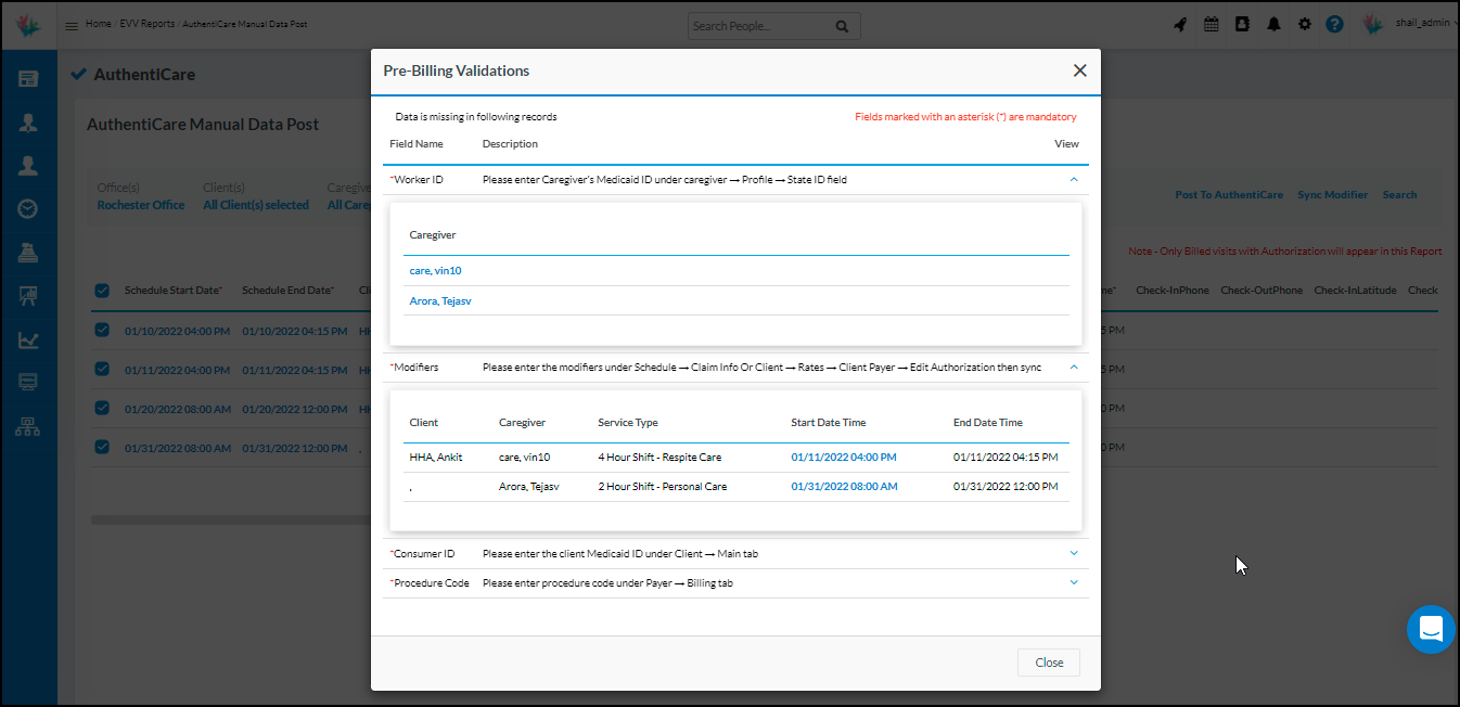 Enhanced Scheduling and Billing Experience, Agency App Updates